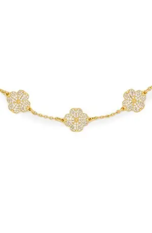 Kate Spade New York Pavé Scattered Clover Bracelet