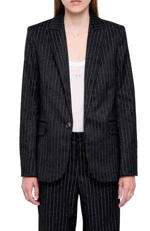 Zadig&Voltaire Valser Pinstriped Blazer
