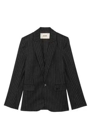Zadig&Voltaire Valser Pinstriped Blazer
