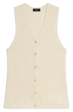 Theory Cotton Sweater Vest