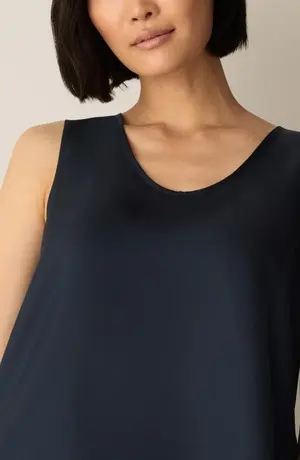 Eileen Fisher Scoop Neck Silk Tank - Martm