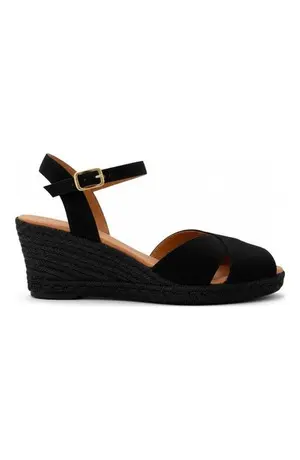MENINA STEP Jimena Medium Double Band Espadrille Wedge Sandal