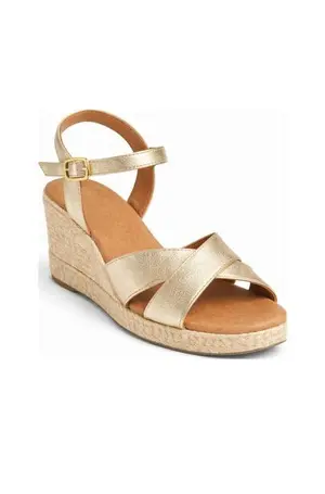 MENINA STEP Jimena Double Band Espadrille Wedge Sandals