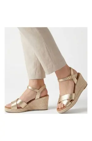 MENINA STEP Jimena Double Band Espadrille Wedge Sandals