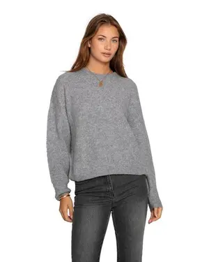 BELLE & BLOOM Wrap Me Up Scarf Sweater - Grey