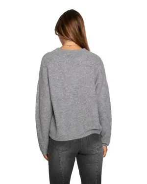 BELLE & BLOOM Wrap Me Up Scarf Sweater - Grey