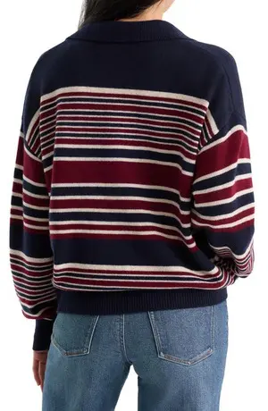 Good American The Oversized Rugby Sweater