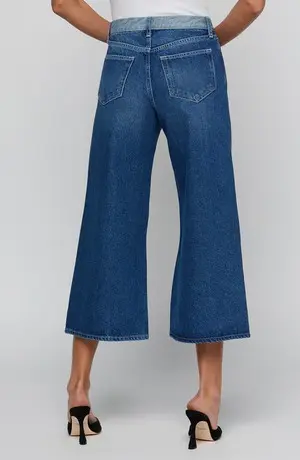 L'Agence Bronte High Waist Crop Wide Leg Jeans
