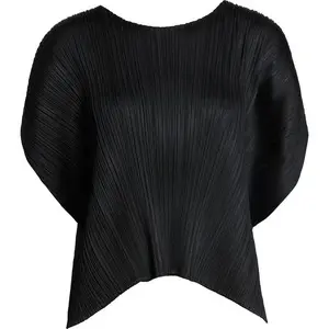 Issey Miyake Monthly Colors July Pleated Top - Black