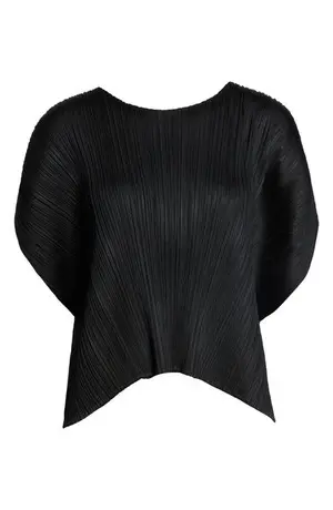 Issey Miyake Monthly Colors July Pleated Top - Black