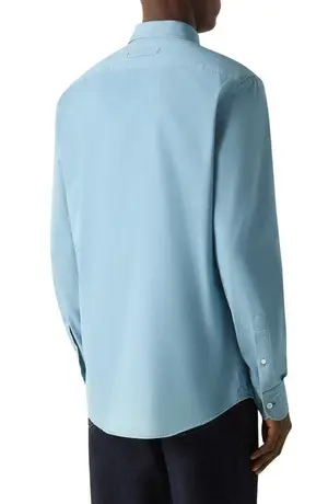 Zegna Denim Button-up Shirt - Light Blue