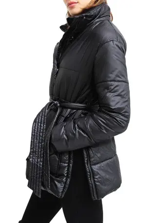 BELLE & BLOOM Moonrise Belted Puffer Jacket