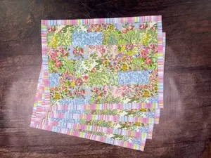 MODERN PRAIRIE Garden Collage Patchwork Placemats