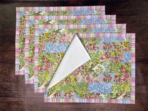 MODERN PRAIRIE Garden Collage Patchwork Placemats
