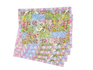 MODERN PRAIRIE Garden Collage Patchwork Placemats - Green