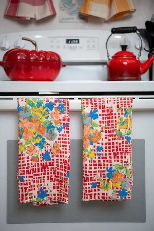 MODERN PRAIRIE Lisbon Rose Tea Towels