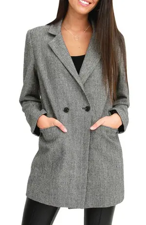 BELLE & BLOOM Kensington Oversized Coat - Grey