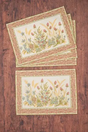 MODERN PRAIRIE Clover Canvas Placemats
