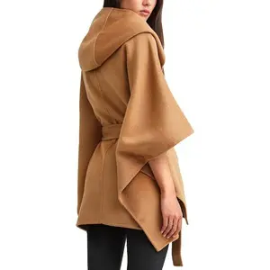 BELLE & BLOOM Jackson Landing Wool Blend Cape Coat - Camel