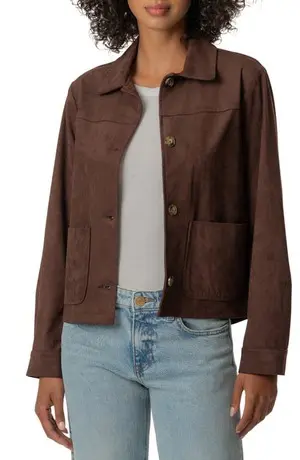 Kut From The Kloth Dakota Faux Suede Button Front Jacket