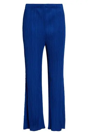 Issey Miyake Monthly Colors July Pleated Pants - Blue