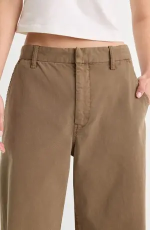 Good American Low Slung Baggy Trousers
