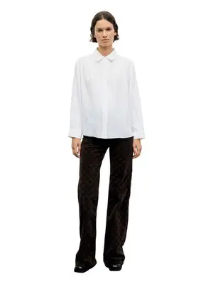 Gerard Darel Lilie Pleat Detail Shirt - Ecru
