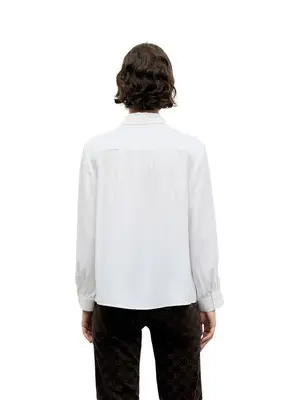 Gerard Darel Lilie Pleat Detail Shirt - Ecru