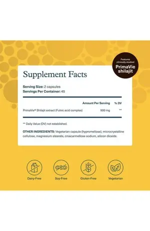 YOUTHEORY Shilajit Advanced Antioxidant Energy Support Supplement Capsules 90 Vegetarian Capsules