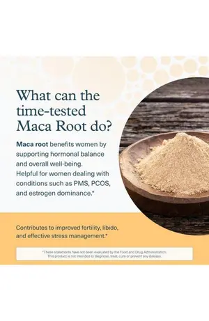 YOUTHEORY Maca Root Natural Energy Menopause Support Supplement 120 Vegetarian Capsules