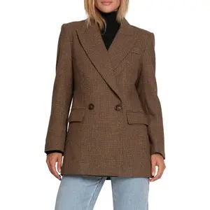 BELLE & BLOOM Big Brother Talk Double Breasted Blazer