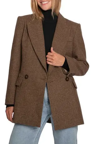 BELLE & BLOOM Big Brother Talk Double Breasted Blazer