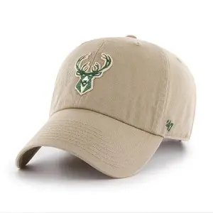 '47 Milwaukee Bucks Logo Clean Up Adjustable Hat - Khaki