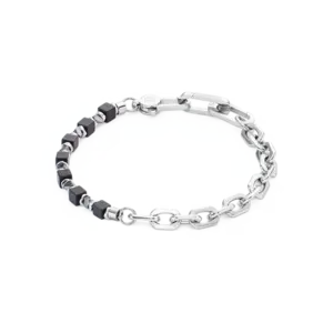 COEUR DE LION Cubes Fusion Link Chain Bracelet - Silver