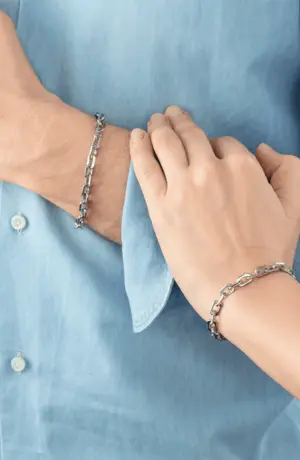 COEUR DE LION Stainless Steel Link Chain Bracelet