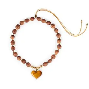 Tohum Design Cuore Resort Necklace – Mustard - Orange