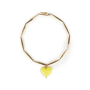 Tohum Design Cuore Necklace – Lemon - Yellow