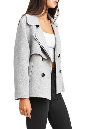 BELLE & BLOOM I'm Yours Wool Blend Peacoat