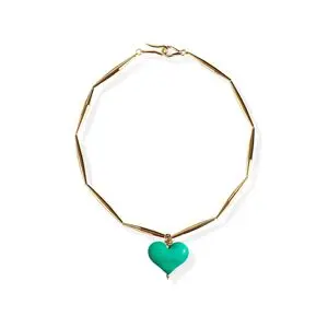 Tohum Design Cuore Necklace – Mint - Green