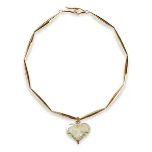 Tohum Design Neutrals Cuore Necklace – Tiramisu - Gold