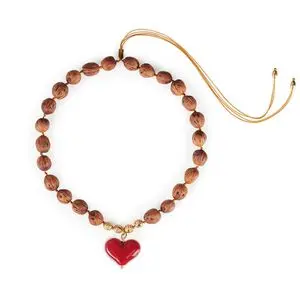 Tohum Design Cuore Resort Necklace – Burgundy - Red