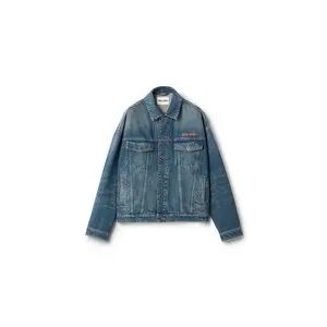 Miu Miu Denim Blouson Jacket - Navy
