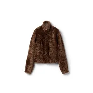 Miu Miu Shearling Blouson Jacket - Sienna