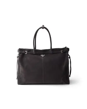 Prada Bonnie Suede Tote Bag - Grey