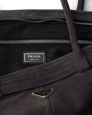 Prada Bonnie Suede Tote Bag