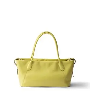 Prada Ouvert Large Leather Tote Bag