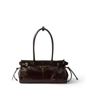Prada Bonnie Medium Leather Bag - Brown