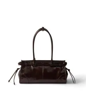 Prada Bonnie Medium Leather Bag - Brown