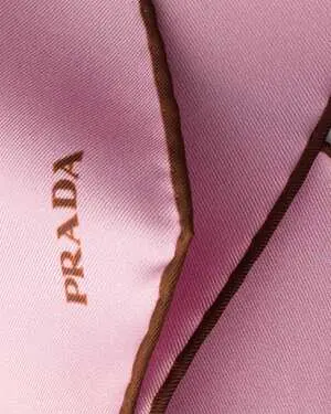 Prada Printed Twill Scarf