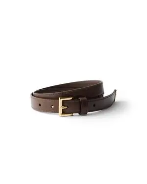 Prada Leather Belt - Brown